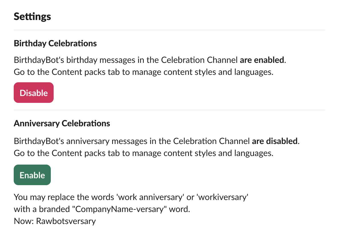 Slack Birthday Bot setup - automated birthday and anniversary cards ...