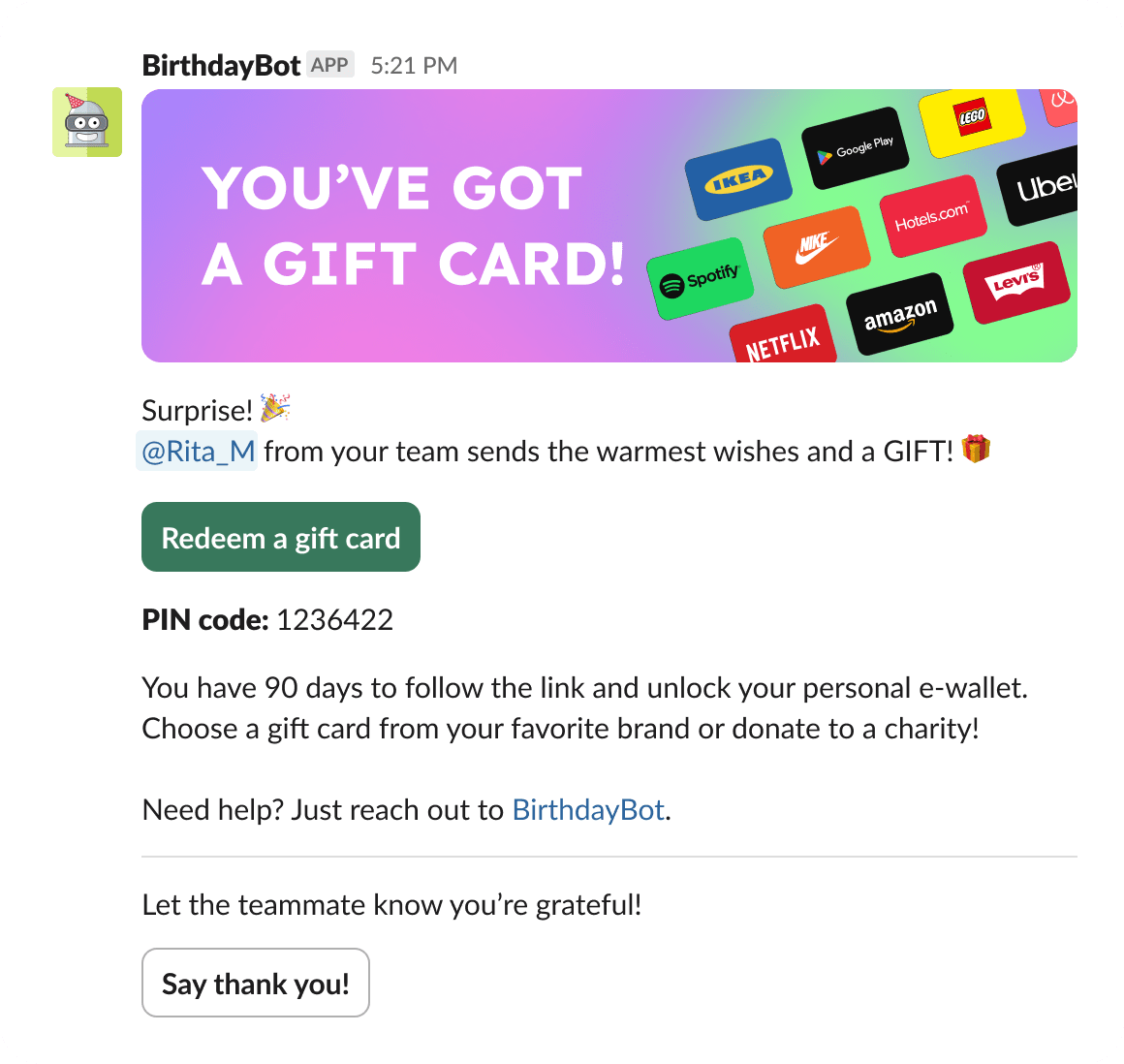 Slack Birthday Bot setup - automated birthday and anniversary cards ...