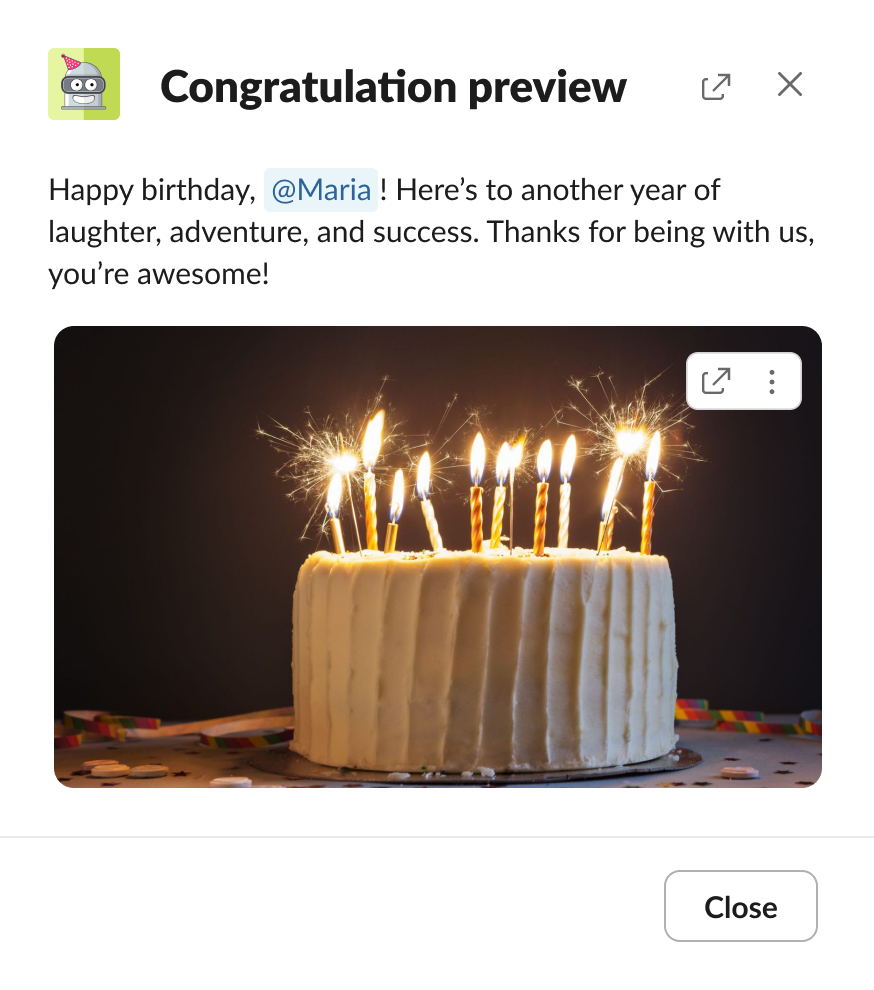 Slack Birthday Bot setup - automated birthday and anniversary cards | BirthdayBot