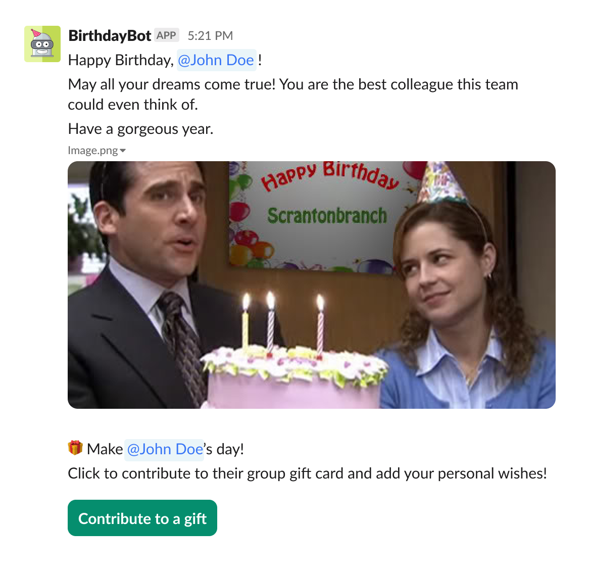 Slack Birthday Bot setup - automated birthday and anniversary cards ...